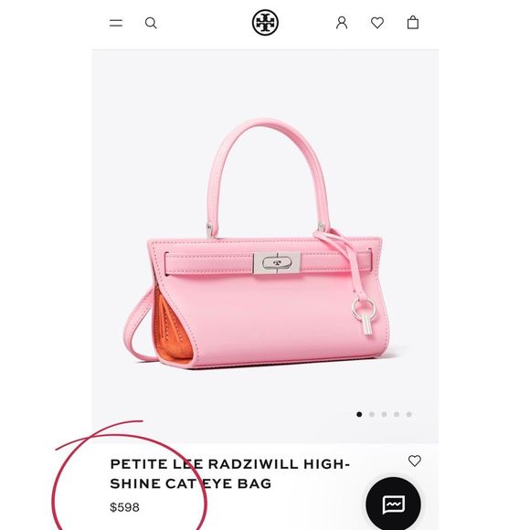 Tory Burch | Bags | New Tory Burch Lee Radziwill Petite Highshine Cat ...